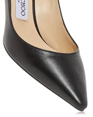 JIMMY CHOO Romy 60 Leather Pointed Toe Pumps