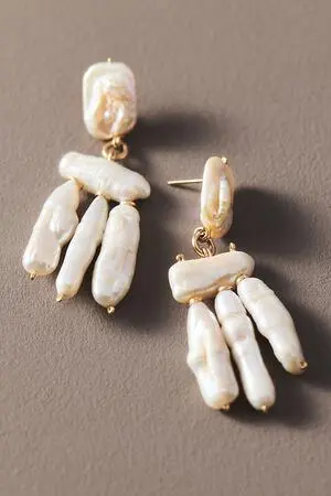 TARBAY Concha Keshi Earrings With Freshwater Pearls - Pearl
