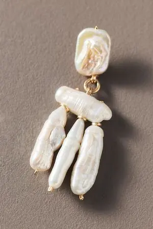 TARBAY Concha Keshi Earrings With Freshwater Pearls