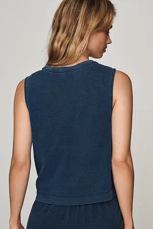 Z Supply Sloane Tank Top - Dark Denim