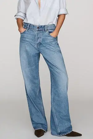 Ag Billie Low-slung Straight Leg Jeans In Light Wash
