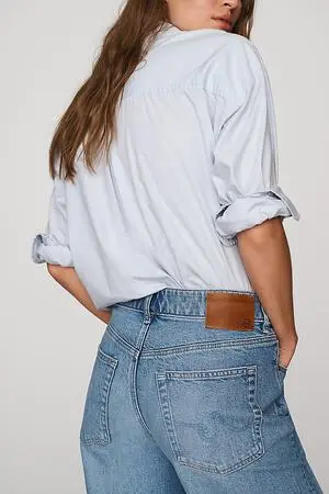 Ag Billie Low-slung Straight Leg Jeans In Light Wash