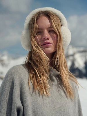 Overland Sheepskin Earmuffs Cream