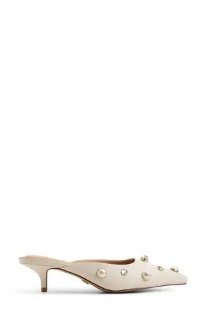 Ted Baker London Georgie Pointed Toe Mule With Pearl And Crystal Embellishments