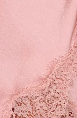 PETAL & PUP Marjorie Strapless Lace Hem Midi Dress