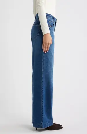 Wit & Wisdom Sam High Waist Wide Leg Jeans