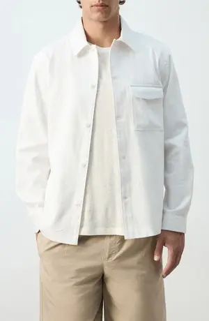 Mango Regular Fit Button-up Shirt - White