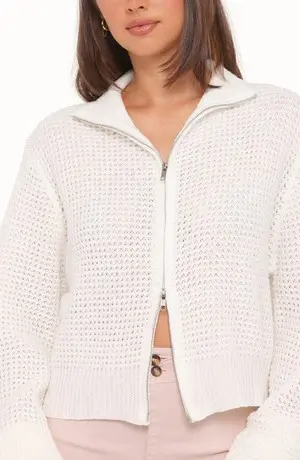 PETAL & PUP Inara Zip Cardigan