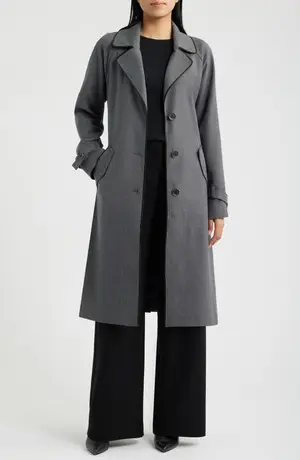 Via Spiga Stretch Gabardine Trench Coat