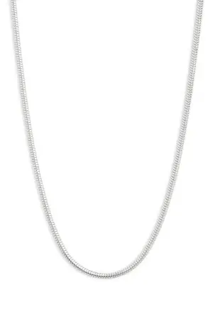Nordstrom 20-inch Round Snake Chain Necklace - Silver
