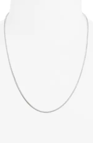 Nordstrom 20-inch Round Snake Chain Necklace - Silver