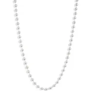 Nordstrom 16-inch Shot Bead Chain Necklace - Silver
