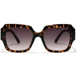 VELVET EYEWEAR Angel Oversized Sunglasses - Tortoise