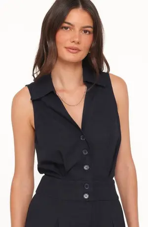 PETAL & PUP Claudia Collared Romper