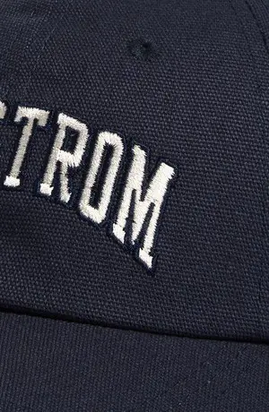 Nordstrom 125th Logo Adjustable Canvas Baseball Cap
