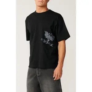 Rip Curl Archive Skull Cotton Graphic T-shirt - Black
