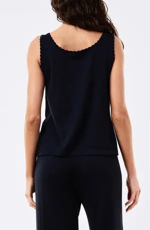 PAPINELLE Cotton & Cashmere Fine Knit Tank