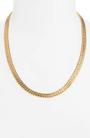 Nordstrom Goldtone Wheat Chain Necklace