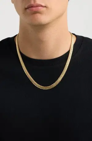Nordstrom Goldtone Wheat Chain Necklace