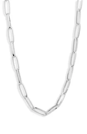 Nordstrom Paperclip Chain Necklace - Silver