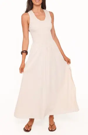 PETAL & PUP Dimity Smocked Maxi Dress