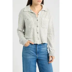 CLOTH & STONE Textured Pocket Cardigan
