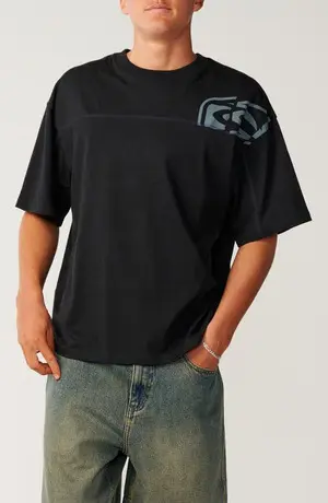Rip Curl Archive Thrashed Cotton Graphic T-shirt - Black