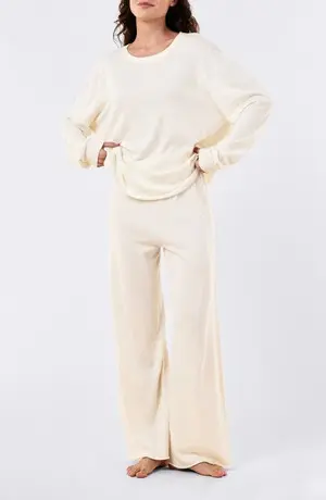 PAPINELLE Cotton And Cashmere Knit Lounge Pants