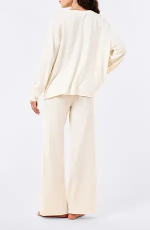PAPINELLE Cotton And Cashmere Knit Lounge Pants
