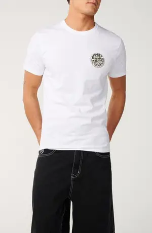 Rip Curl Wettie Passage Logo Cotton Graphic T-shirt - White
