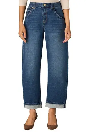Wit & Wisdom High Waist Straight Leg Jeans - Blue