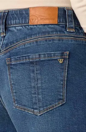 Wit & Wisdom High Waist Straight Leg Jeans