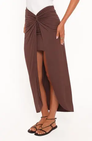 PETAL & PUP Cassandra Sarong Midi Skirt