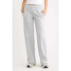 Bp. Low Rise Wide Leg Sweatpants - Grey Soft Heather