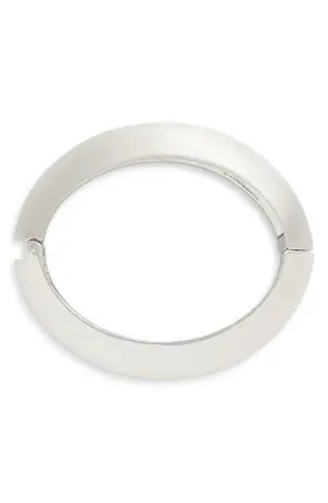 OPEN EDIT Concave Hinge Bangle - Silver