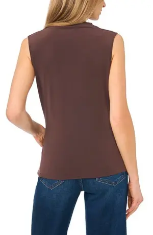 Halogen Cowl Neck Knit Tank - Chicory Coffee