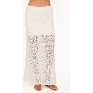 PETAL & PUP Cassie Lace Maxi Skirt - Cream
