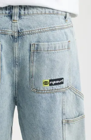 Rip Curl Carpenter Denim Shorts - Washed Blue