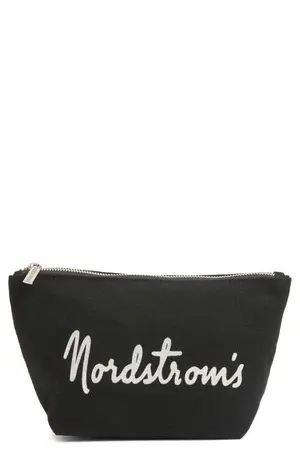 Nordstrom 125th Anniversary Cosmetics Bag Black