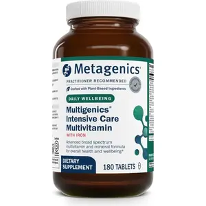 METAGENICS Multigenics Intensive Care Multivitamin With Iron High-absorption Formula 180 Tablets - None