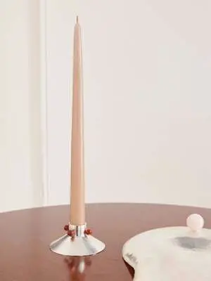 NATALIA CRIADO Axis -plated And Stone Candle Holder