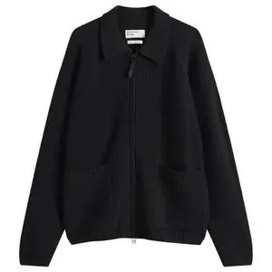 Universal Works Eco Wool Zip Cardigan - Black