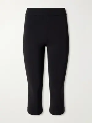 Dolce & Gabbana Crepe High-rise Straight-leg Capri Pants - Black