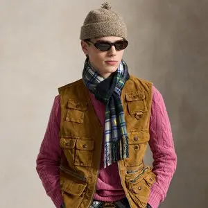 Ralph Lauren Suede Utility Vest - Camel