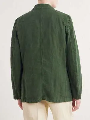 DRAKE'S Games Double-breasted Linen Blazer