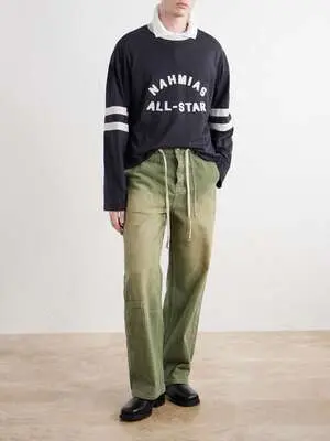 NAHMIAS Gardener Utility Wide-leg Drawstring Jeans