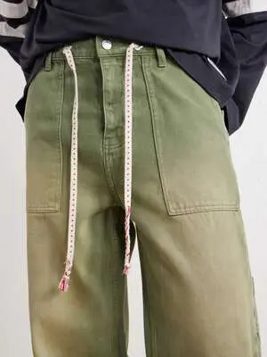NAHMIAS Gardener Utility Wide-leg Drawstring Jeans