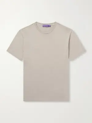 Ralph Lauren Purple Label Cotton-jersey T-shirt - Gray