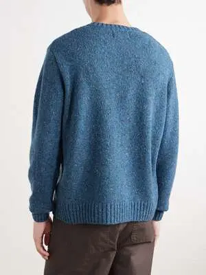 Folk Chain Mélange Wool-blend Sweater