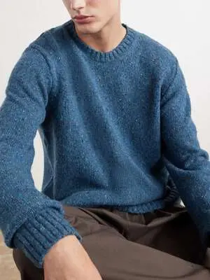 Folk Chain Mélange Wool-blend Sweater